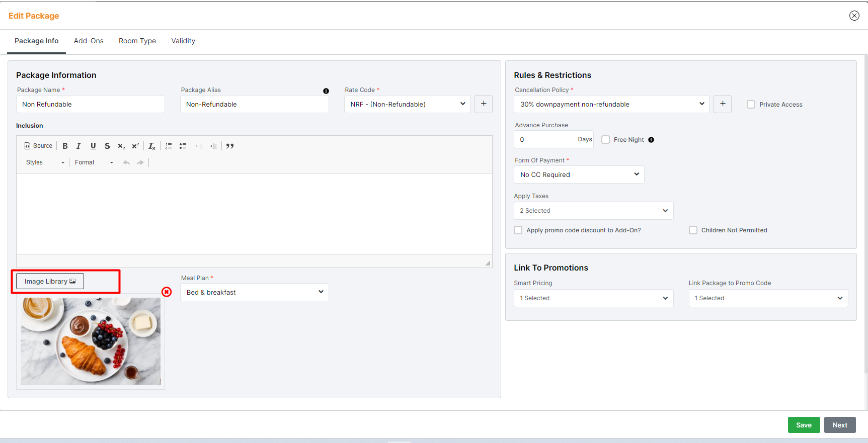 STAAH MAX Booking Engine V2 - How to Apply Package Image on Booking Engine?