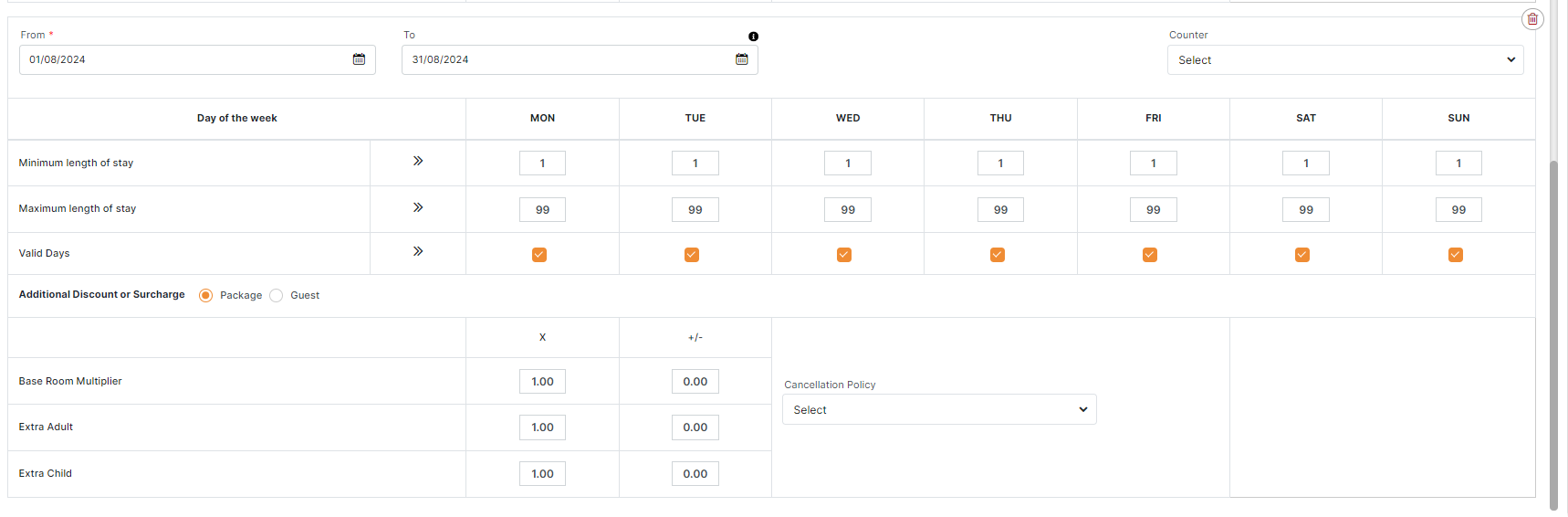STAAH MAX Booking Engine V2- How to apply Package Validity?