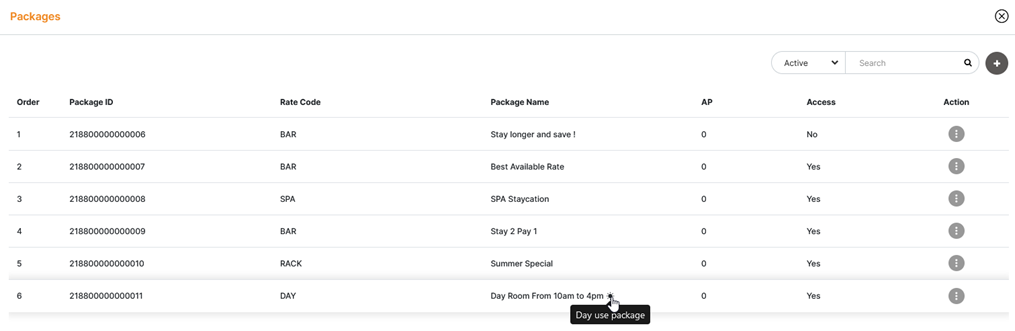 STAAH Max V2 - Booking Engine - SwiftBook Day Use Packages