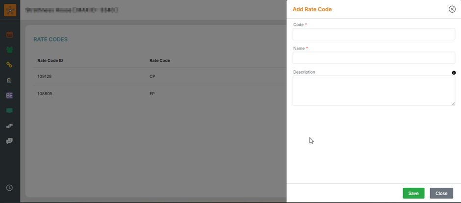 What are Rate codes? Whist is it used for?