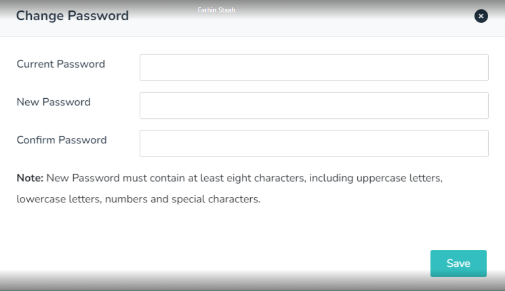 How to change user password?