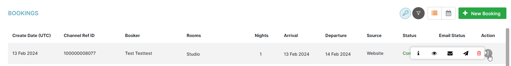 How to View Your Booking List?
