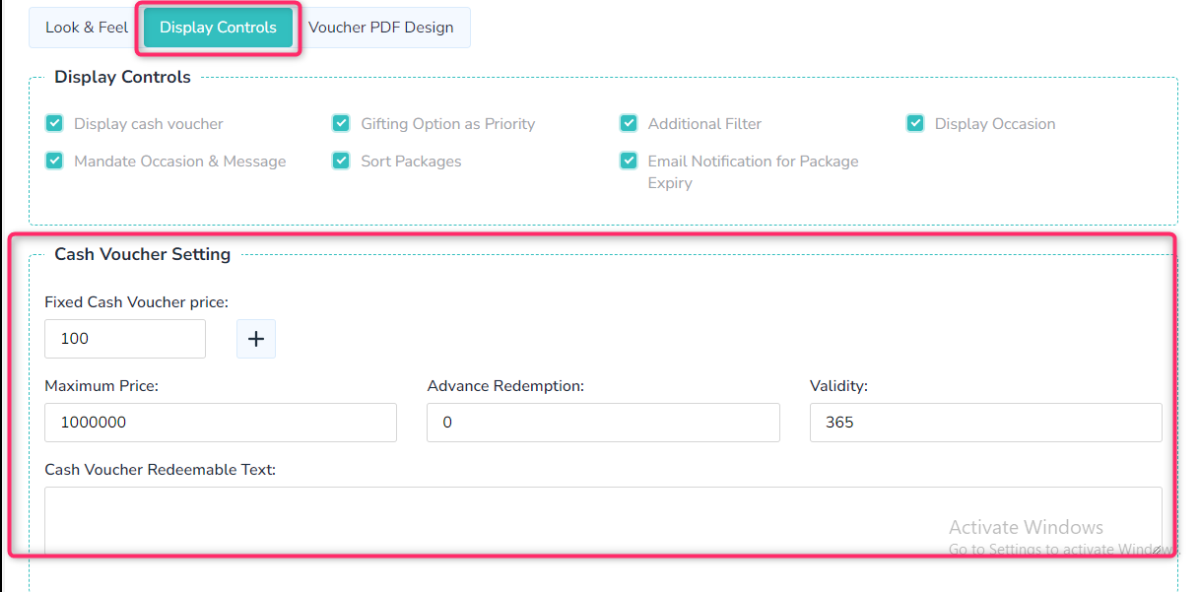 How to setup cash voucher?
